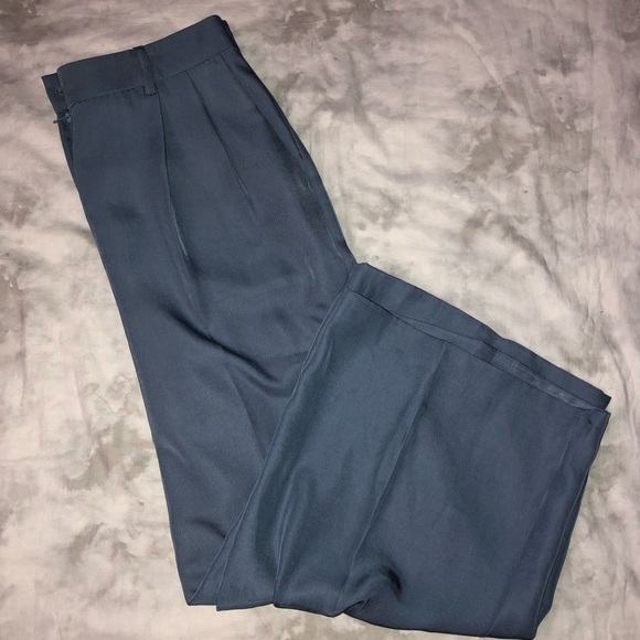 Express | Pants & Jumpsuits | Express Dusty Blue Wide Leg High Rise ...